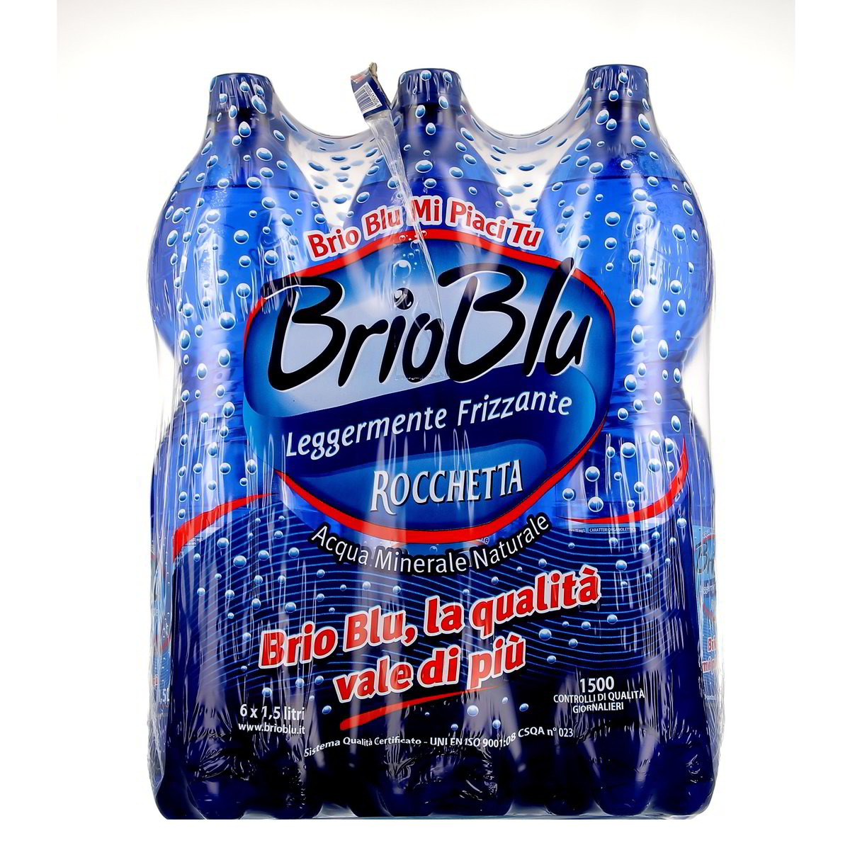 ACQUA BRIO BLU LEGGERMENTE FRIZZANTE ROCCHETTA 6 bottiglie GRANDI da 1 ...