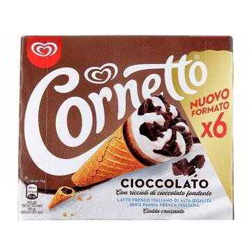 CORNETTO CIOCCOLATO x6 ALGIDA 450 g (Minimo € 5,99 - 16,6%) in ...